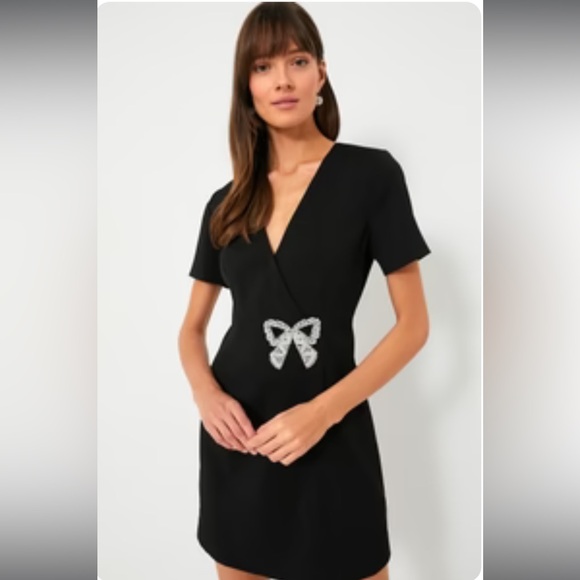 Tuckernuck | Dresses | Tuckernuck Black Beaded Amal Mini Dress With ...